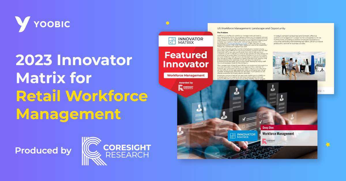 Retail Workforce Management: Coresight Research's Innovator Matrix