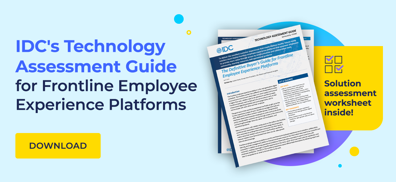 IDC's Technology Assessment Guide for Frontline Employee Experience Platforms